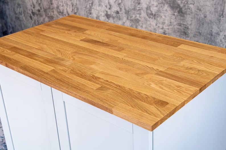 Solid Oak Worktop 2m X 650mm X 20mm - Premium Solid Wood Kitchen ...