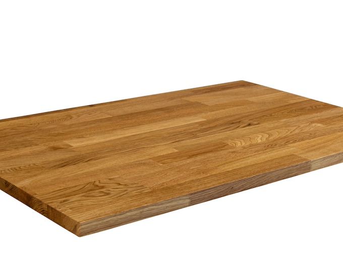 Solid Oak Kitchen Worktops | Lengths: 1M to 4M | Oak Wooden Worktop ...