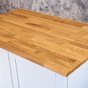 Solid Oak Worktop 1m 2m 3m 4m - 20mm Thickness - Premium Solid Wood ...