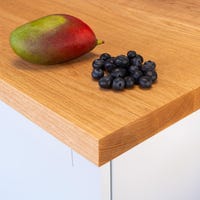 Oak Worktop 1m 2m 3m 4m X 28mm Depth - Premium Solid Wood Kitchen ...