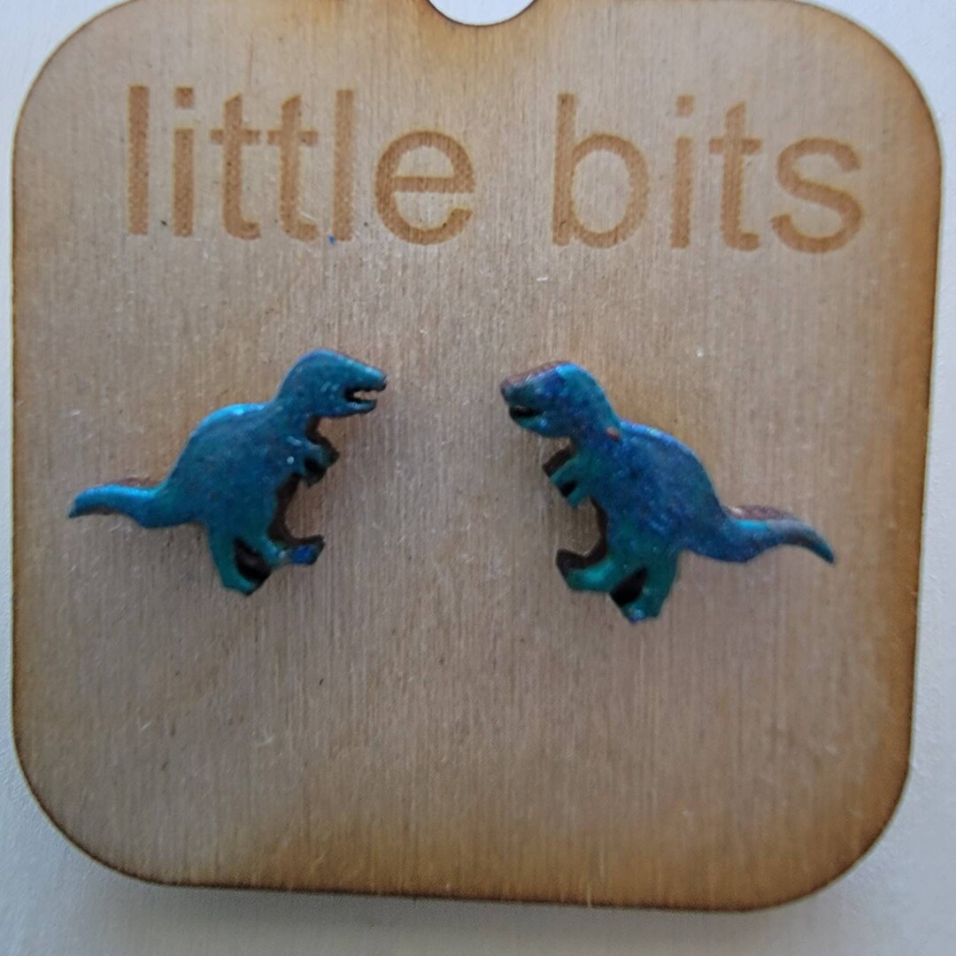 Small Post T Rex Earrings - Etsy