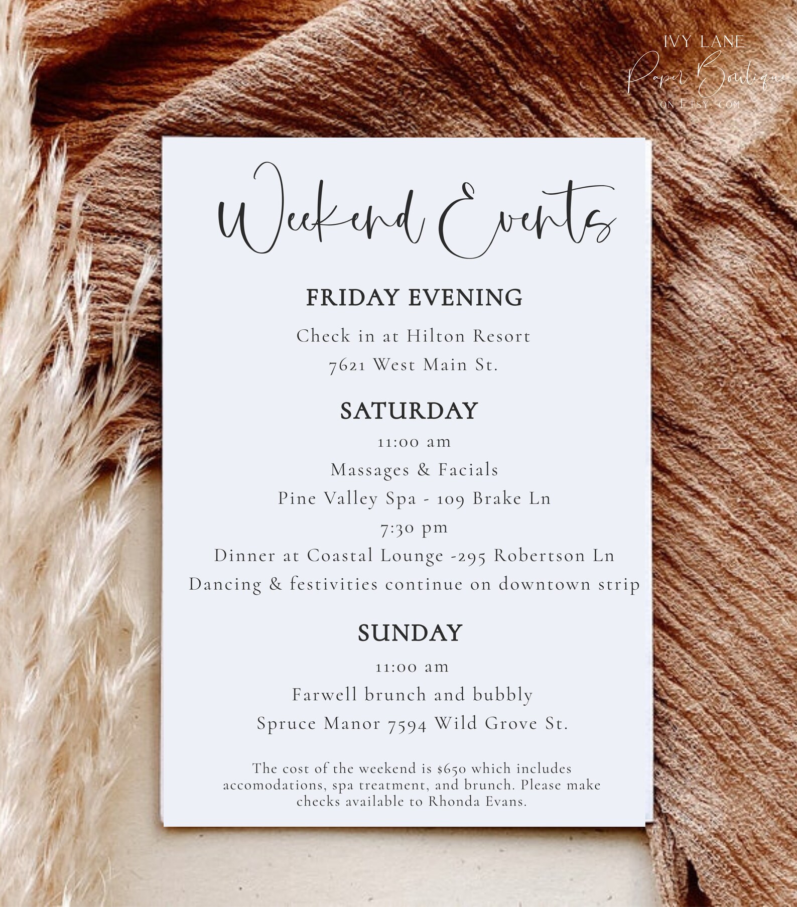 WILLOW | Birthday Invitation Template, Modern Minimalist Birthday ...