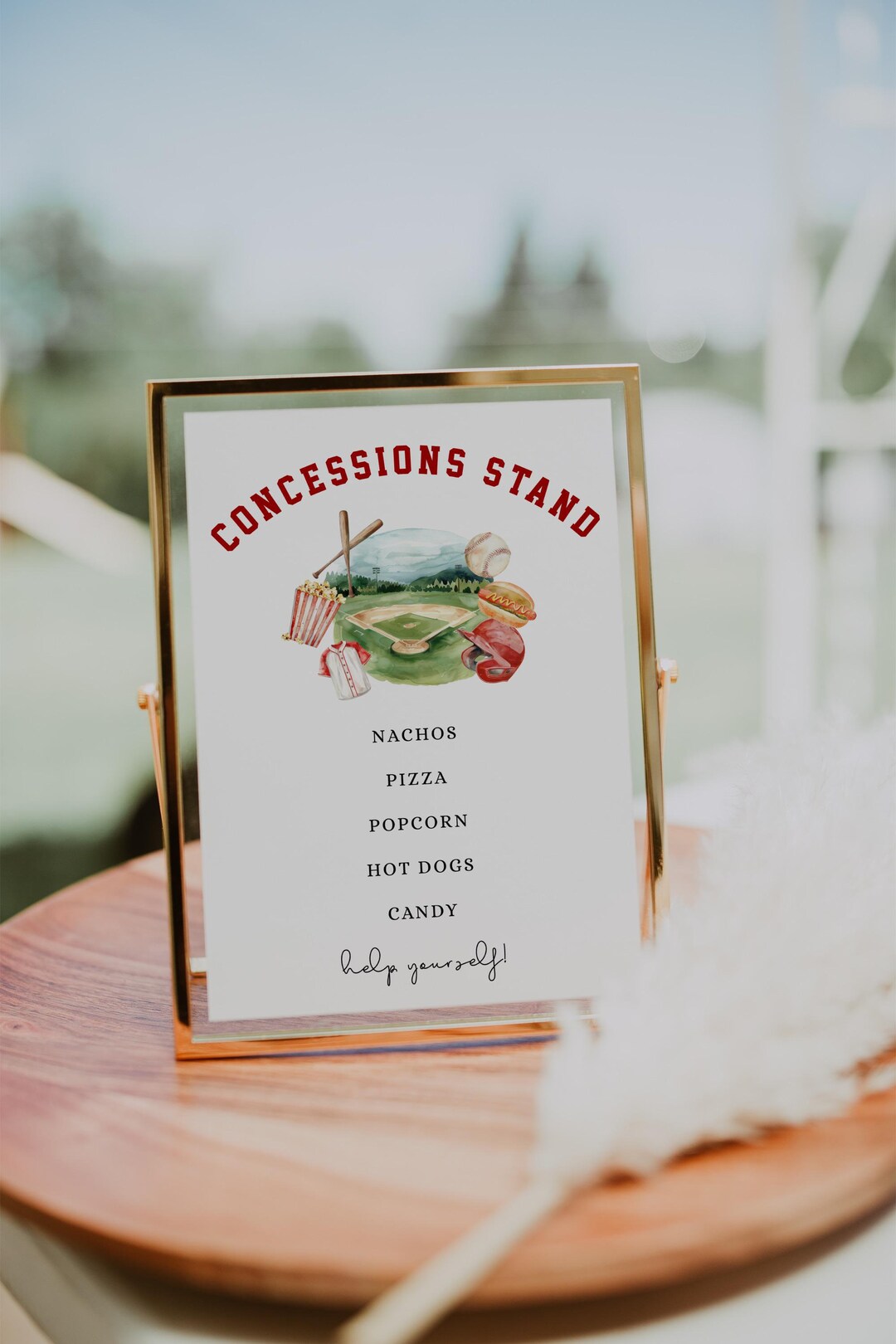 Editable Rookie Year Concessions Sign - Baseball Baby Shower and ...