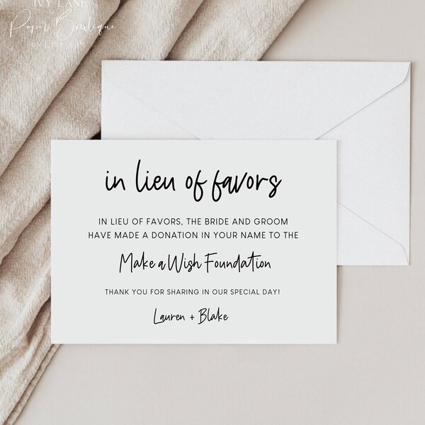 Donation Card - Etsy