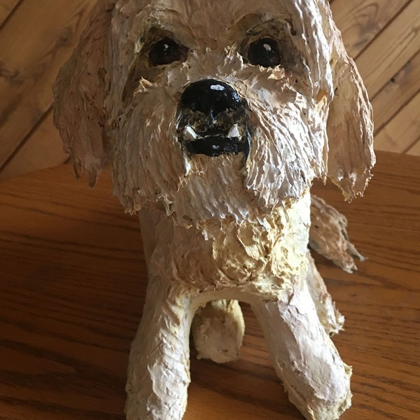 Paper Mache Dog - Etsy