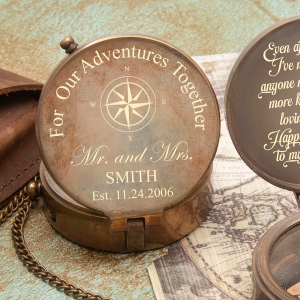 Brass Compass - Etsy