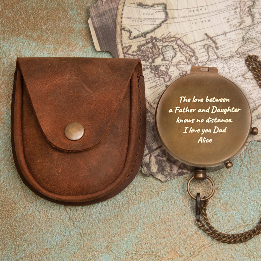 Photo Engraved Compass, Father's Day Gift, Custom Working Compass - Etsy