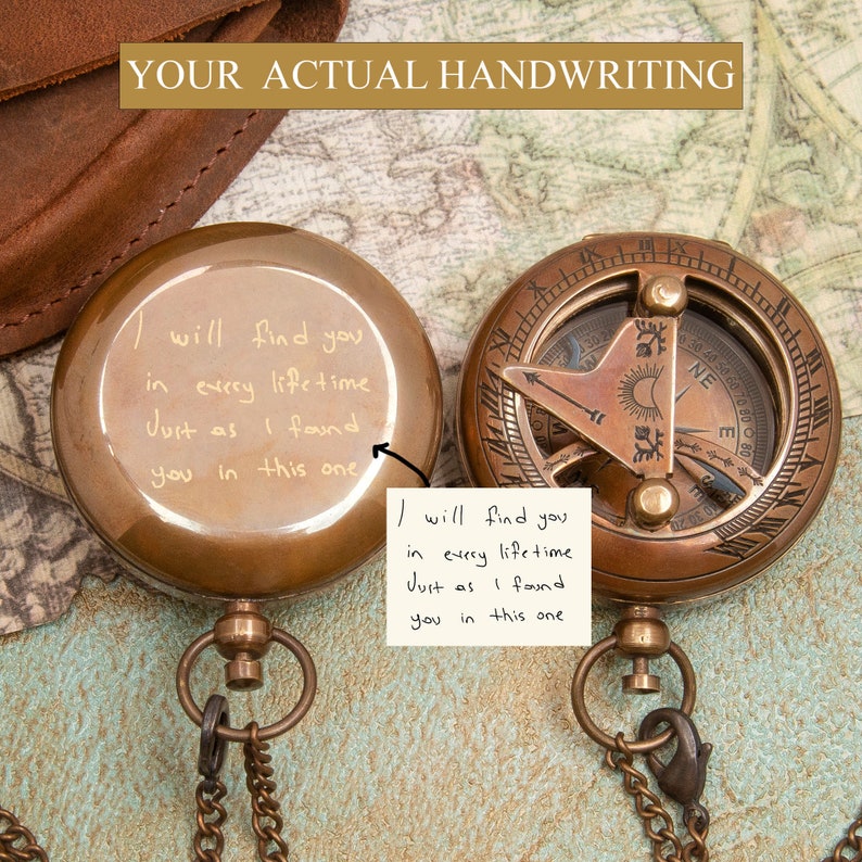 Personalized Copper Compass Anniversary Gift for Couples - Etsy