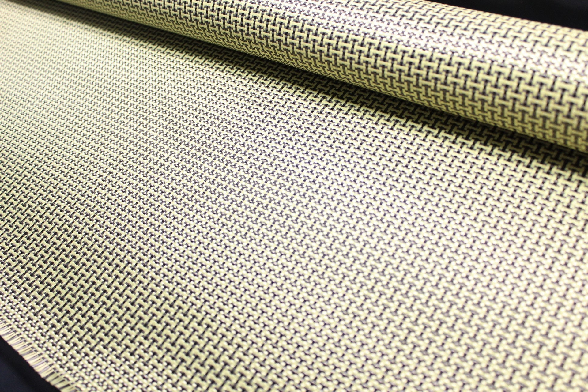 Real Dogbone Carbon Fiber Kevlar Fabric 12"x50" Skinning Laminating ...
