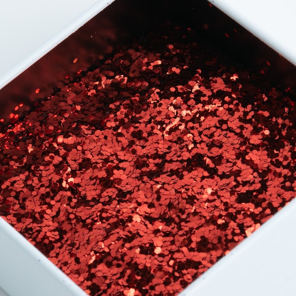Ruby Red Glitter - Etsy