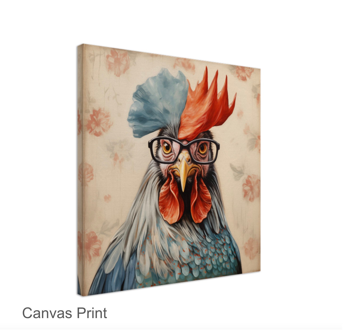 Urban Farm Chicken Wall Art Print Whimsical Chicken Art Victorian ...