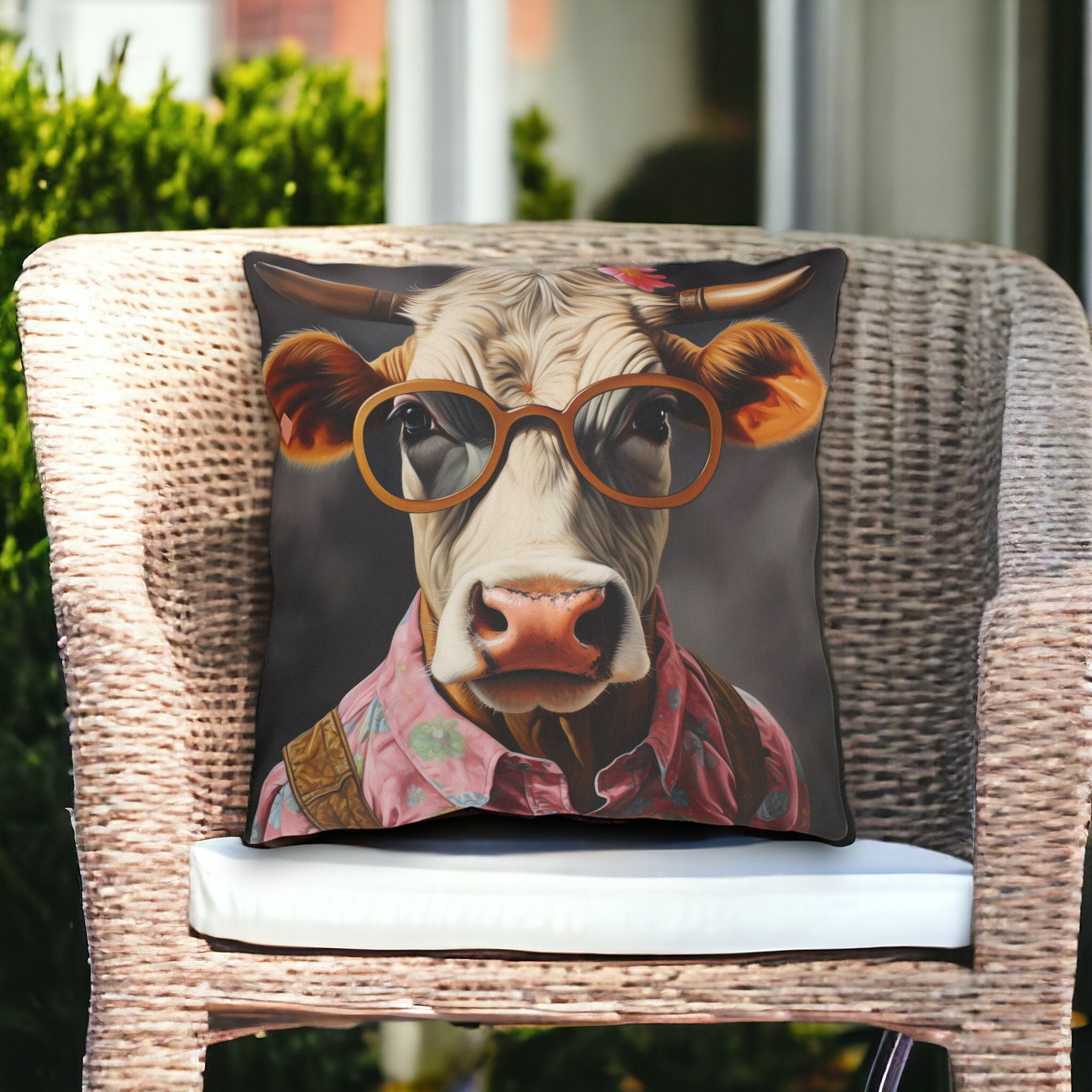 Cow Pillow Outdoor Cow Pillow Cow Print Pillow Cow Outdoor Decor Brown ...