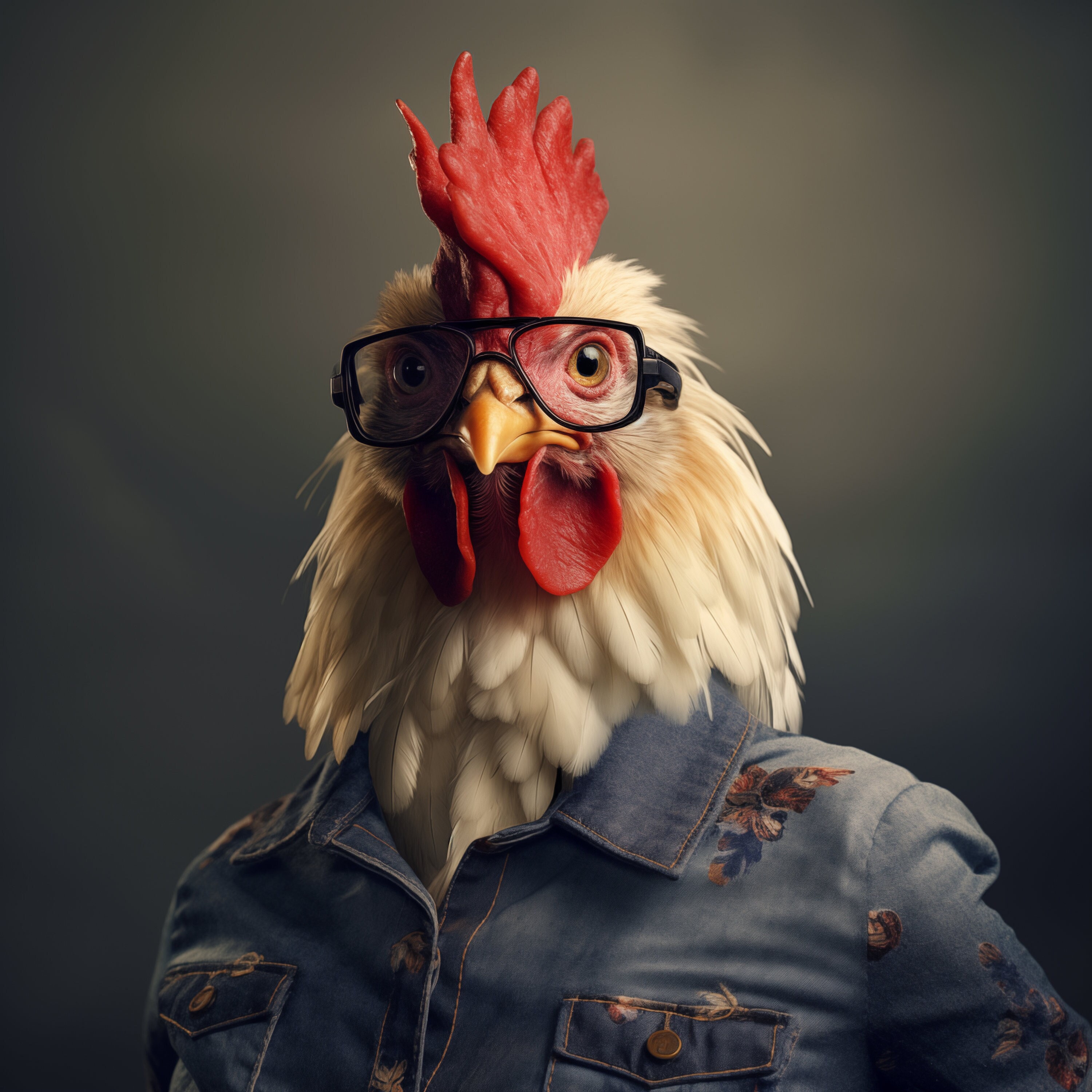 Urban Farm Rooster | Rustic Rooster Wall Art | Americana Art | Rooster ...