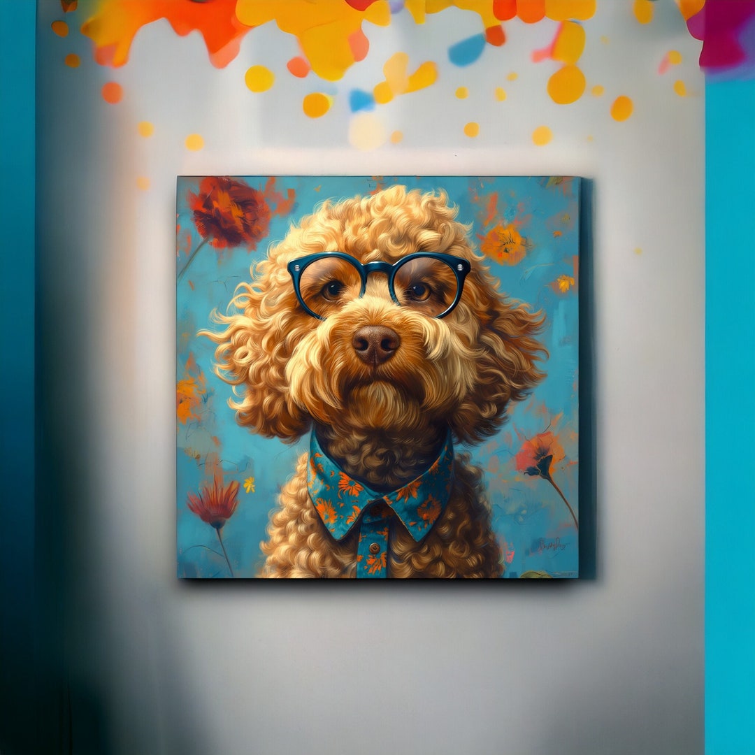 Urban Farm Goldendoodle | Goldendoodle Art | Goldendoodle Wall Art ...