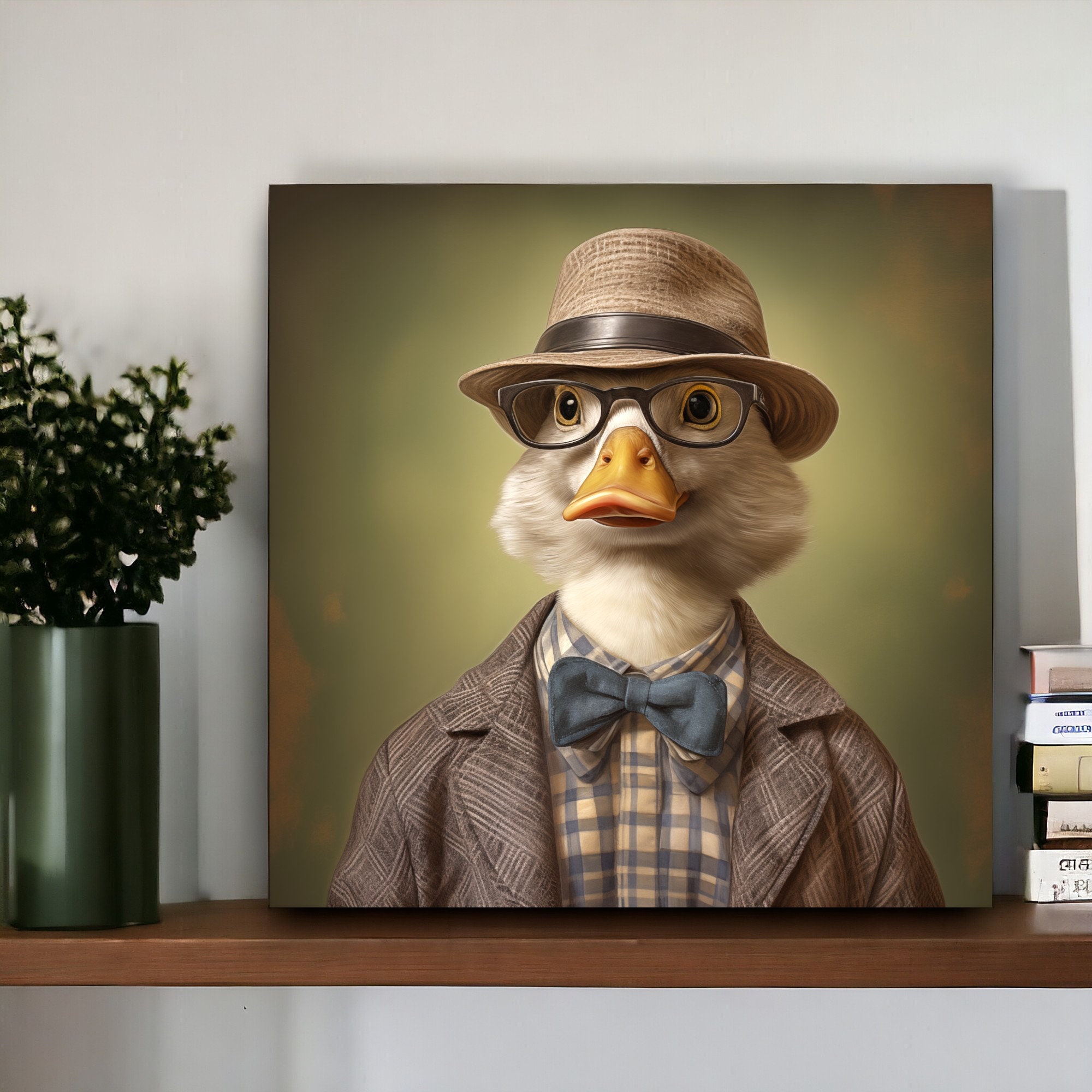 Urban Farm White Duck Art Duck Gifts Duck Art Duck Wall Art Duck ...