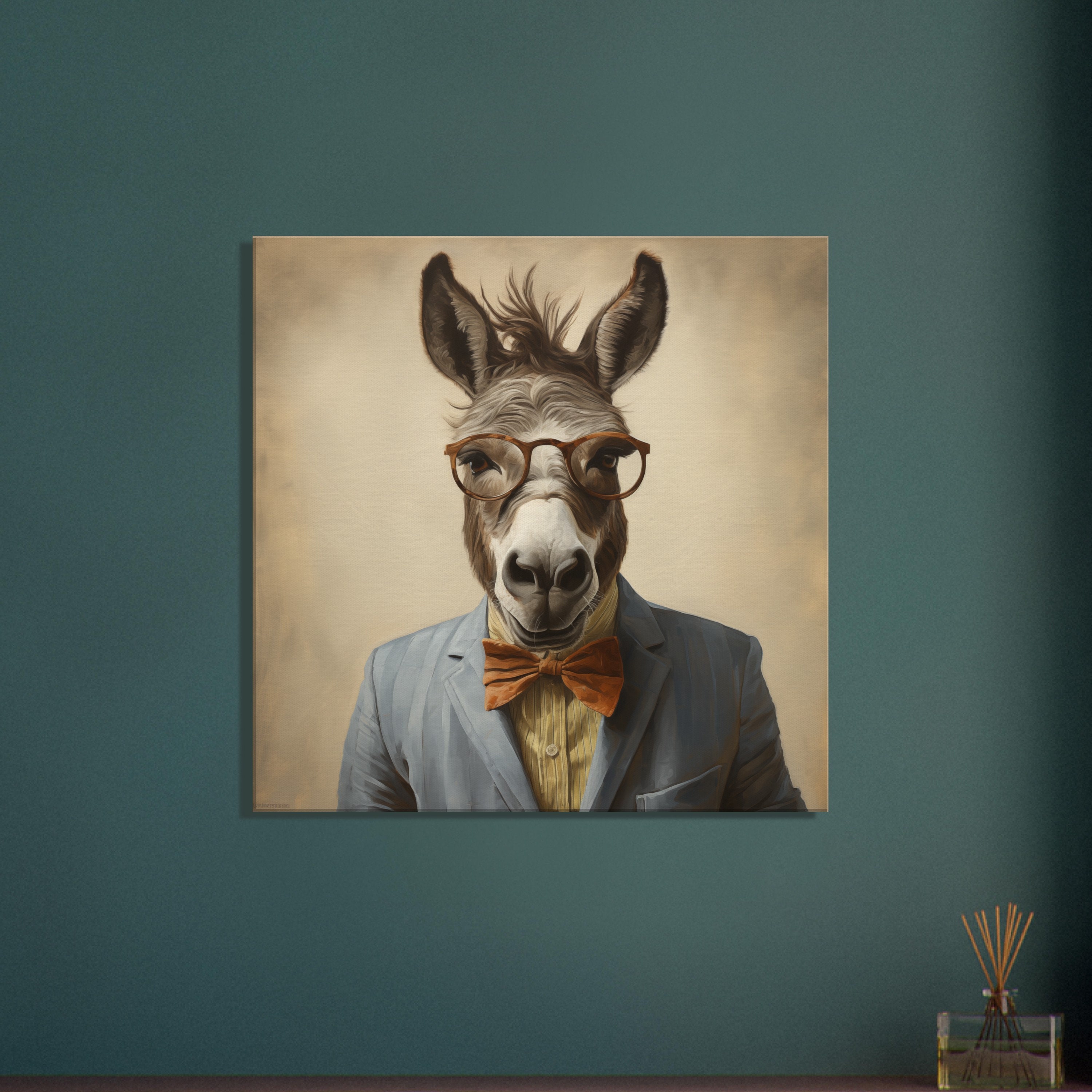 Urban Farm Donkey Art Donkey Print Donkey Wall Art Donkey Gift Cute ...