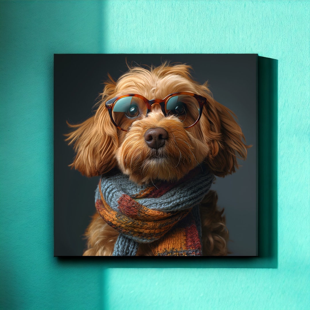 Urban Farm Cavapoo Gift | Doodle Dog Art | Cavapoo Dad | Cavapoo Mom ...