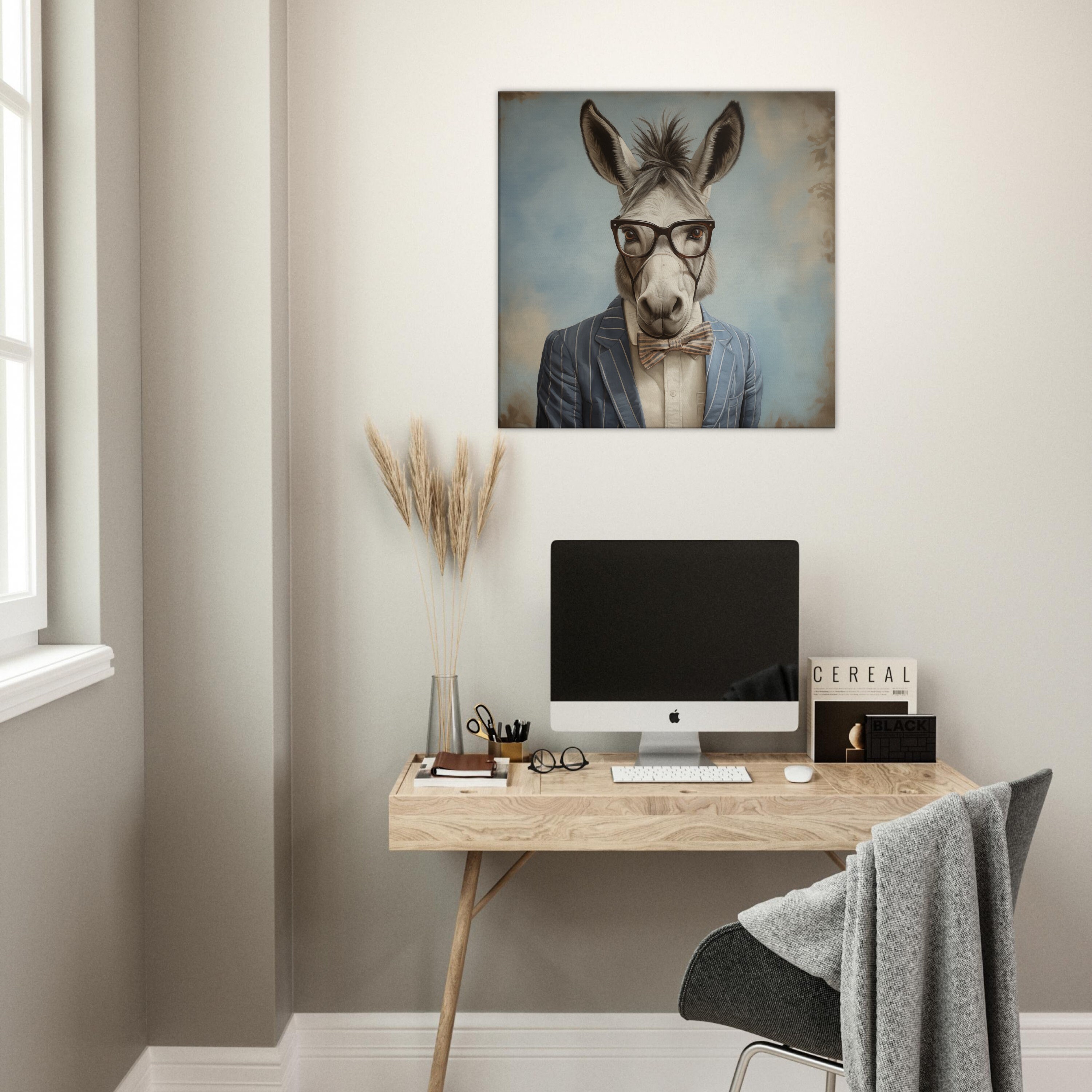 Urban Farm Donkey Wall Art | Donkey Print | Cute Donkey | Donkey Gift ...