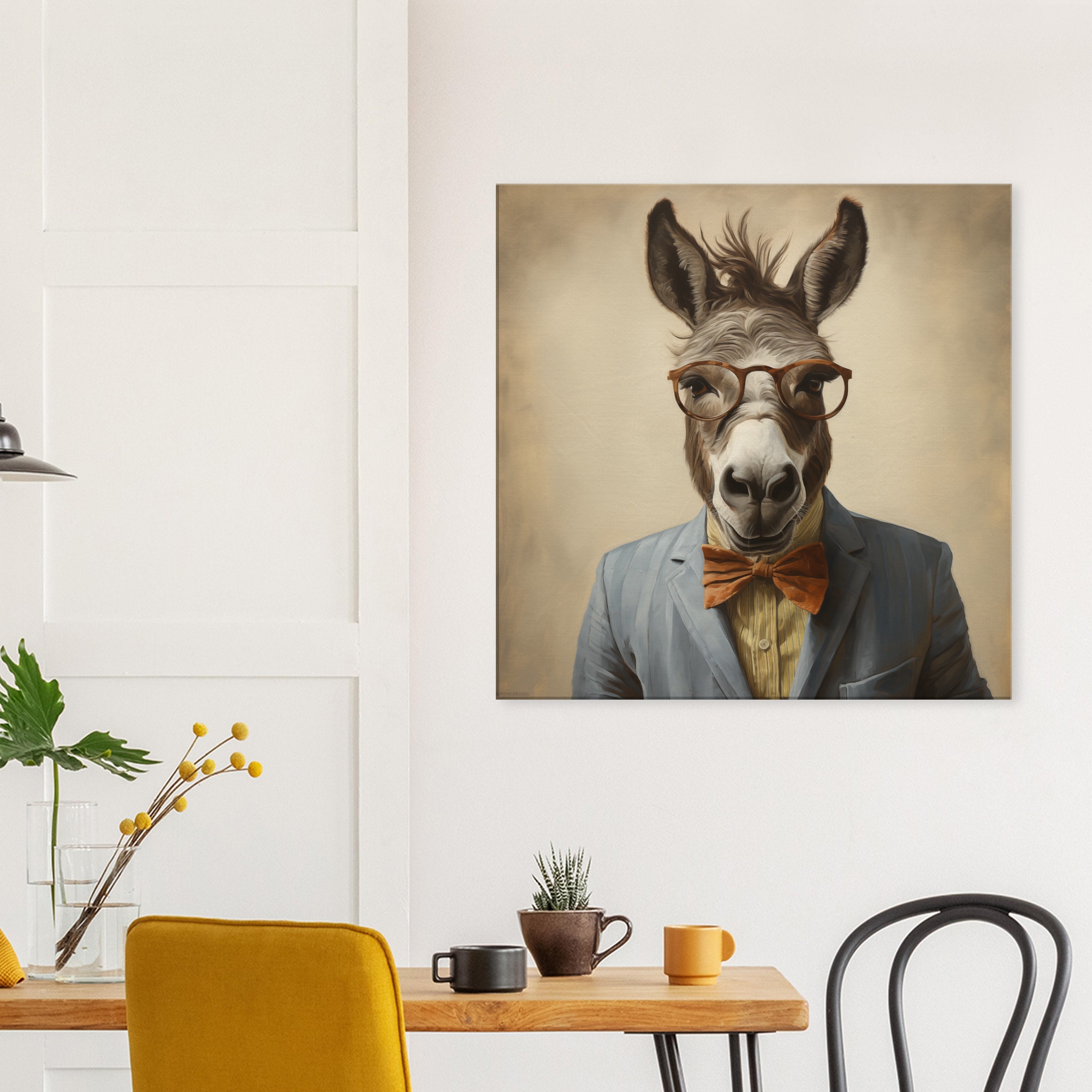 Urban Farm Donkey Art | Donkey Print | Donkey Wall Art | Donkey Gift ...