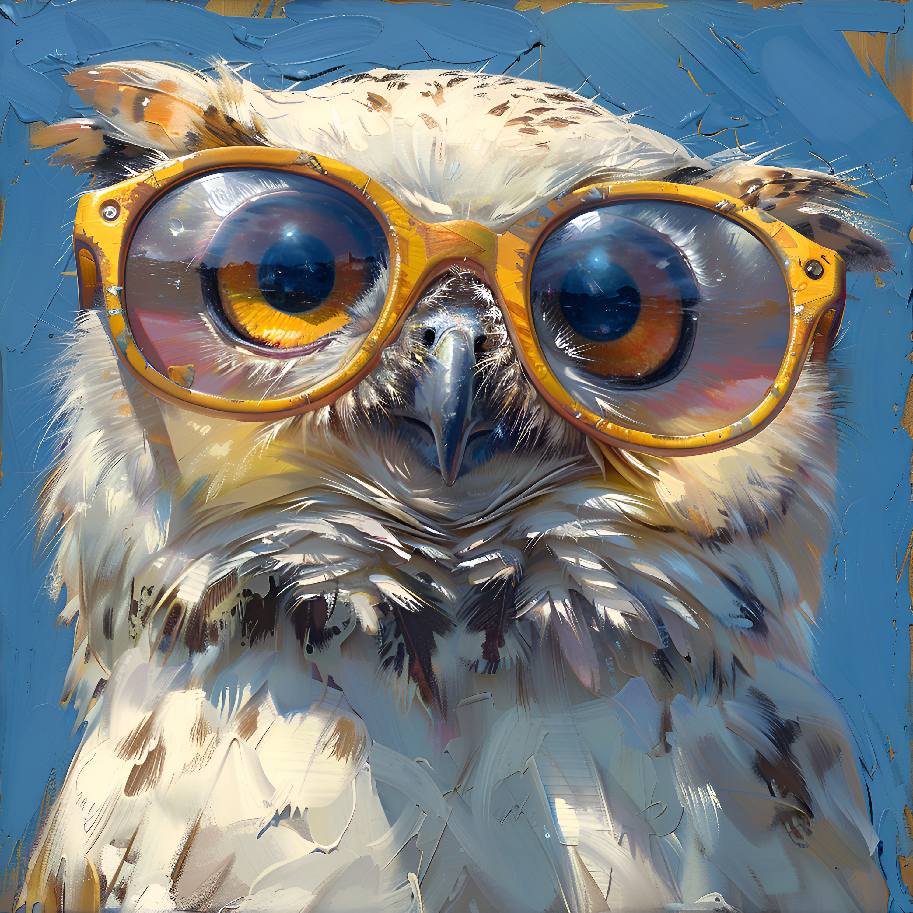 Urban Farm Owl Print Wall Art Cute Owl Art Barn Owl Art Barn Owl Wall ...