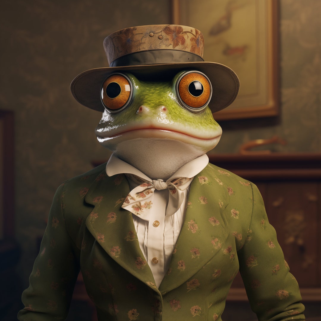 Urban Farm Vintage Frog Print | Mr. Toad | Frog Toad | Frog Original ...