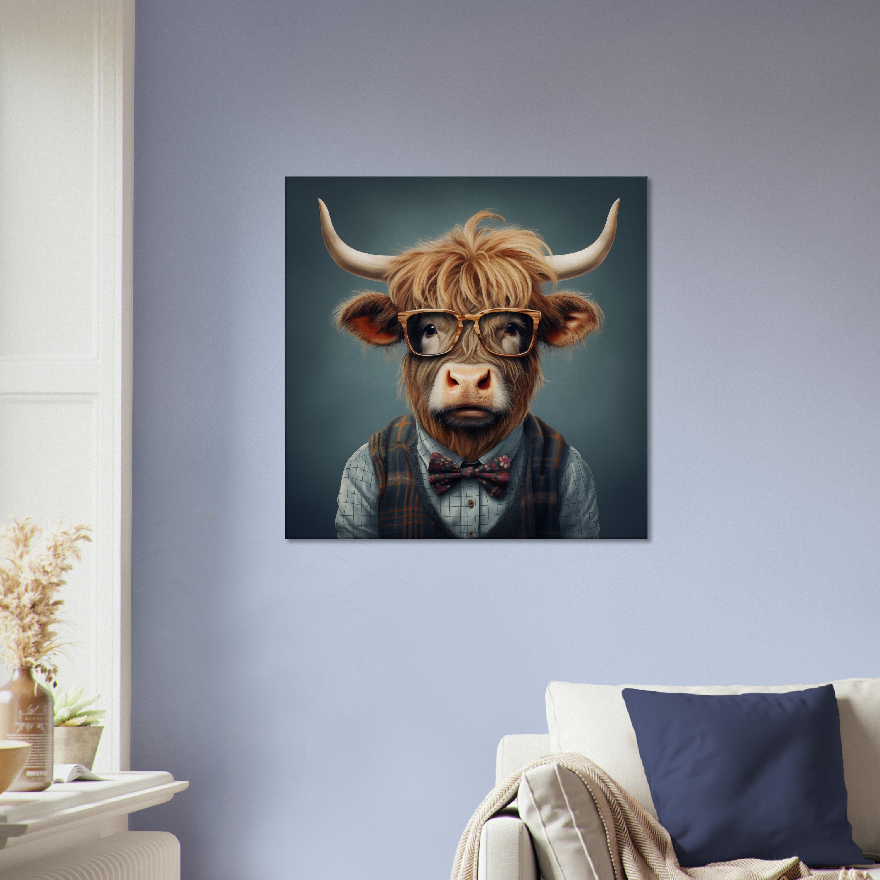 Urban Farm Highland Cow Print Highland Cow Artwork Highland Cow Animal ...