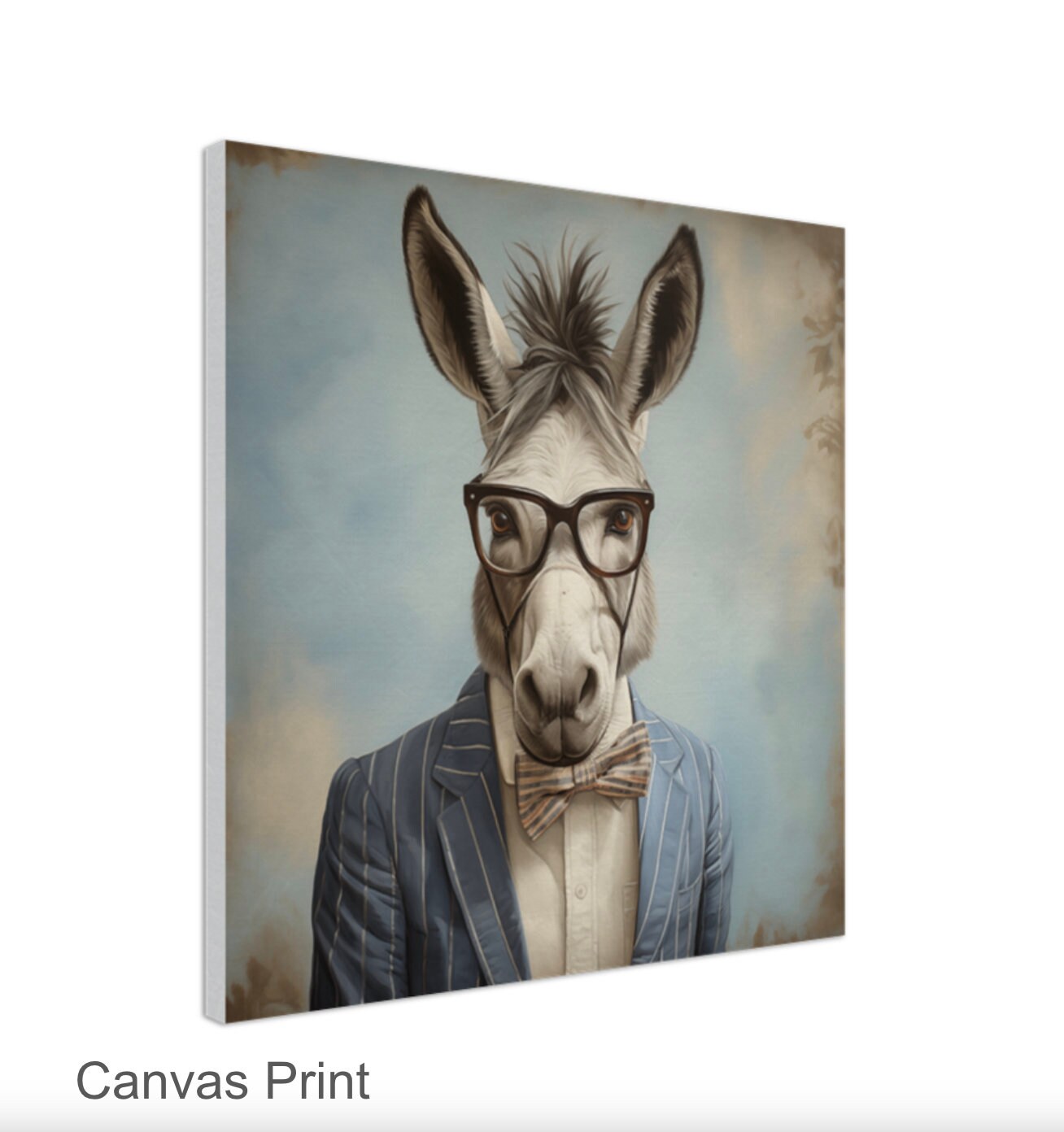 Urban Farm Donkey Wall Art | Donkey Print | Cute Donkey | Donkey Gift ...