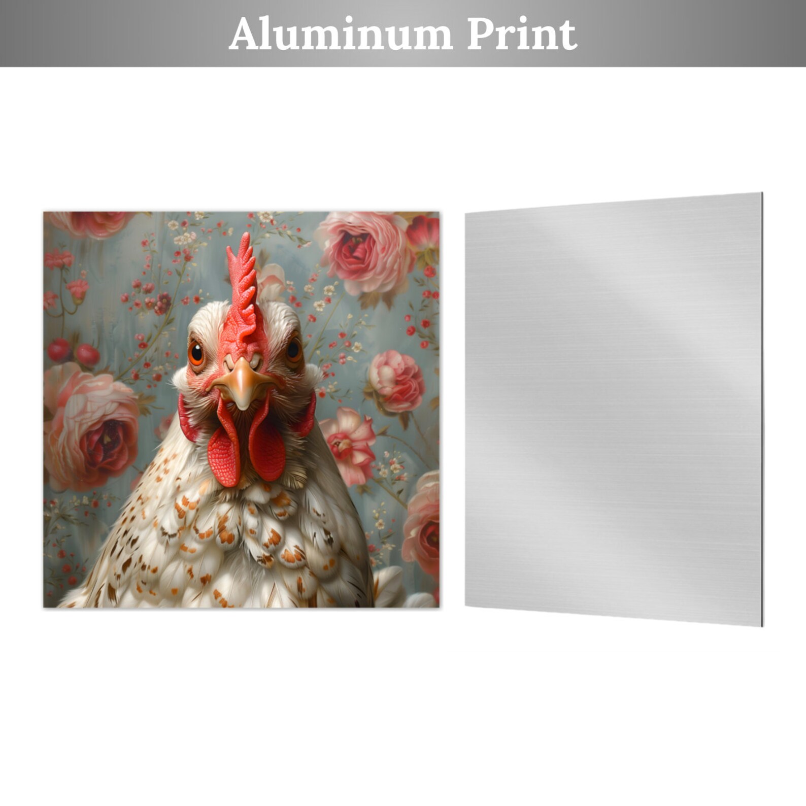 Urban Farm Chicken Wall Art Print | Americana Hen | Chicken Portrait ...