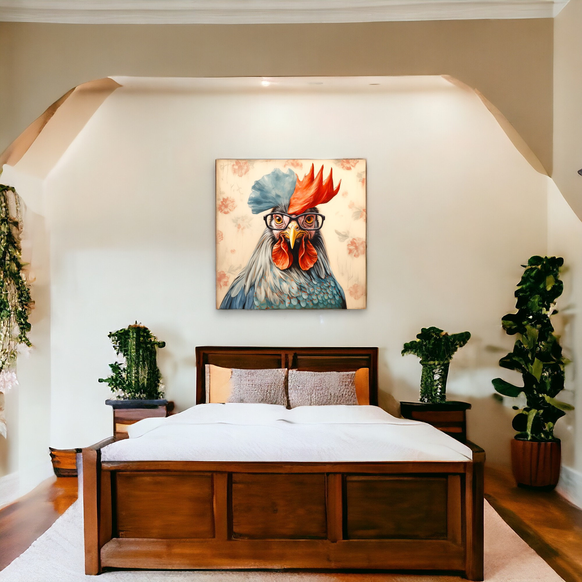 Urban Farm Chicken Wall Art Print Whimsical Chicken Art Victorian ...