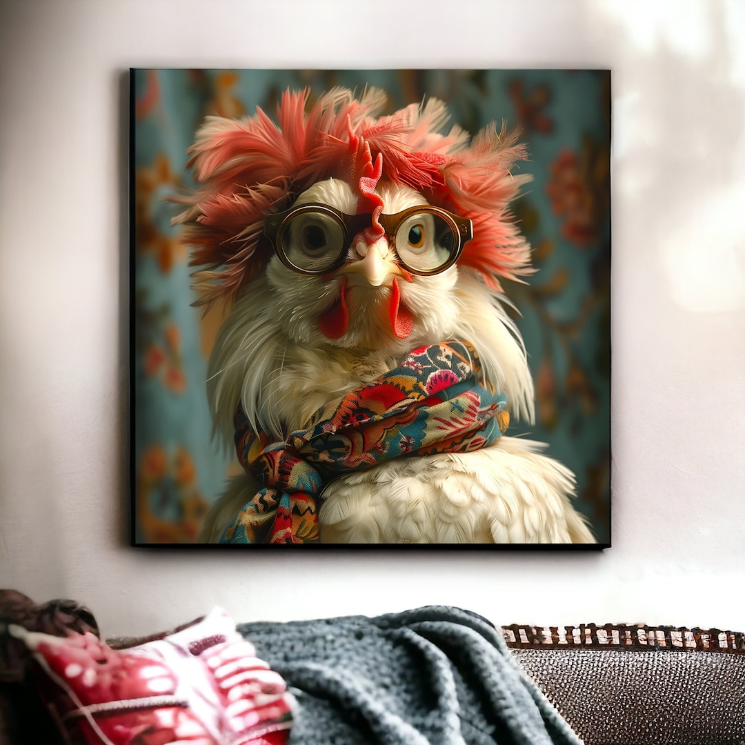 Urban Farm Chicken Home Decor | Chicken Wall Art Print | Chicken ...