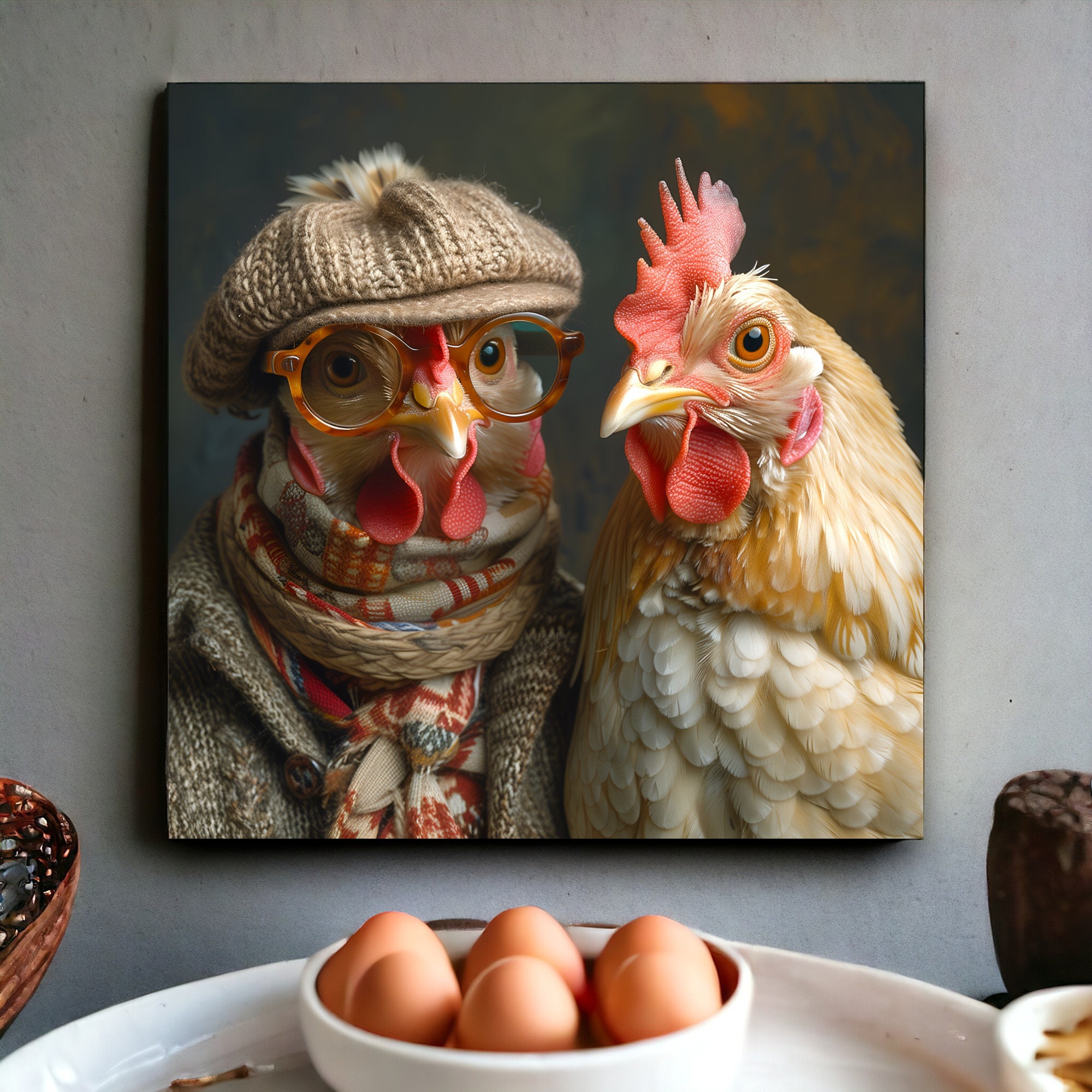 Urban Farm Chicken Love | Victorian Chicken | Chicken Poster | Chicken ...