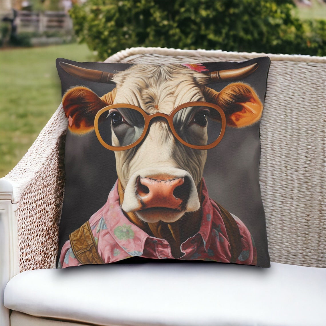 Cow Pillow Outdoor Cow Pillow Cow Print Pillow Cow Outdoor Decor Brown ...
