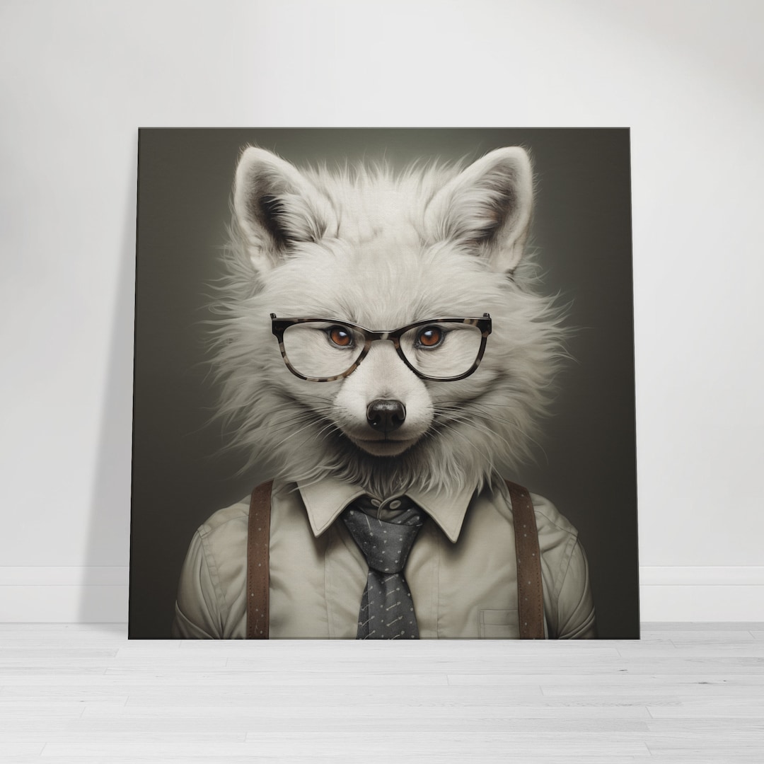Urban Farm Arctic Fox | Arctic Animals Wall Art | Dapper Fox | Arctic ...