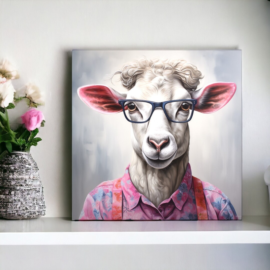 Urban Farm English Sheep | Sheep Print | Sheep Wall Art | Cute Sheep ...