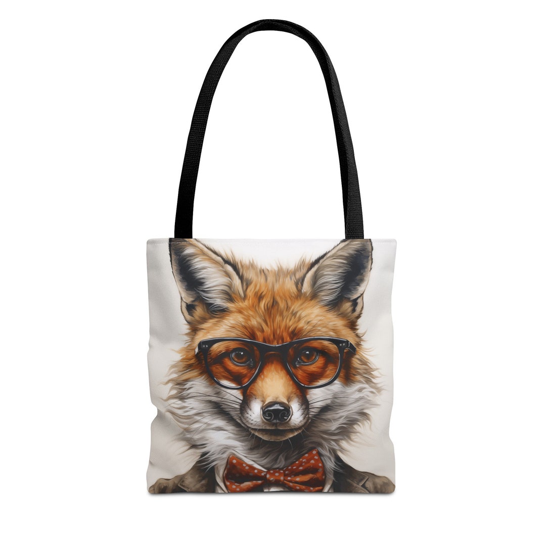 Fox Bag Fox Print Bag Fox Tote Bag Fox Shoulder Bag Fox Gift Fox Lover ...