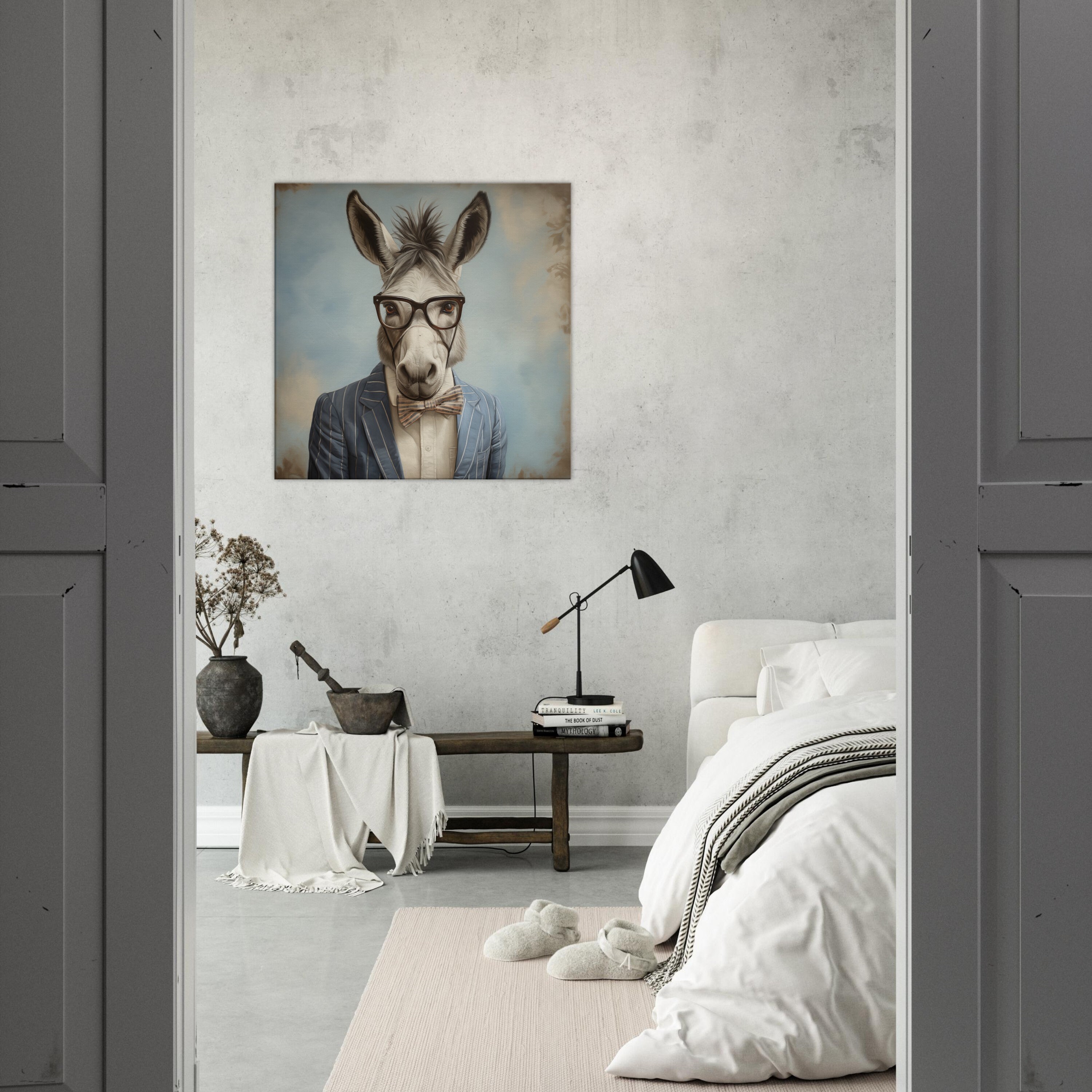 Urban Farm Donkey Wall Art | Donkey Print | Cute Donkey | Donkey Gift ...