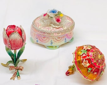 Rose Trinket Box | Etsy