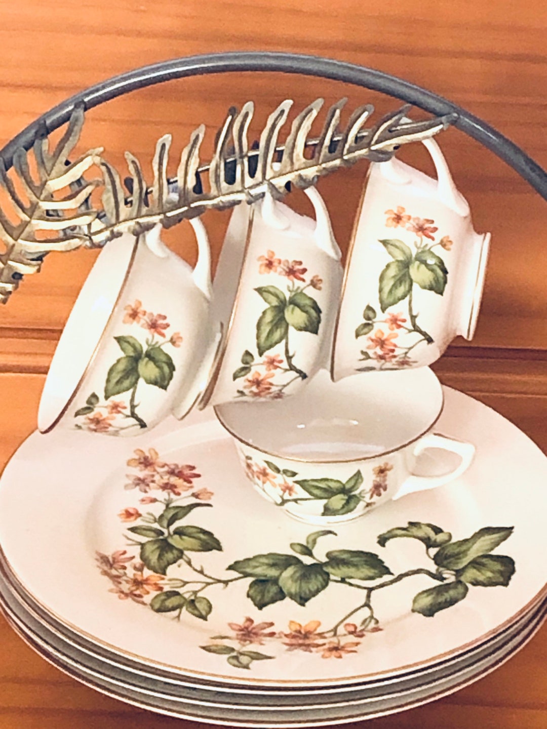Warwick Wheeling China Company Woodland Pattern Porcelain - Etsy UK