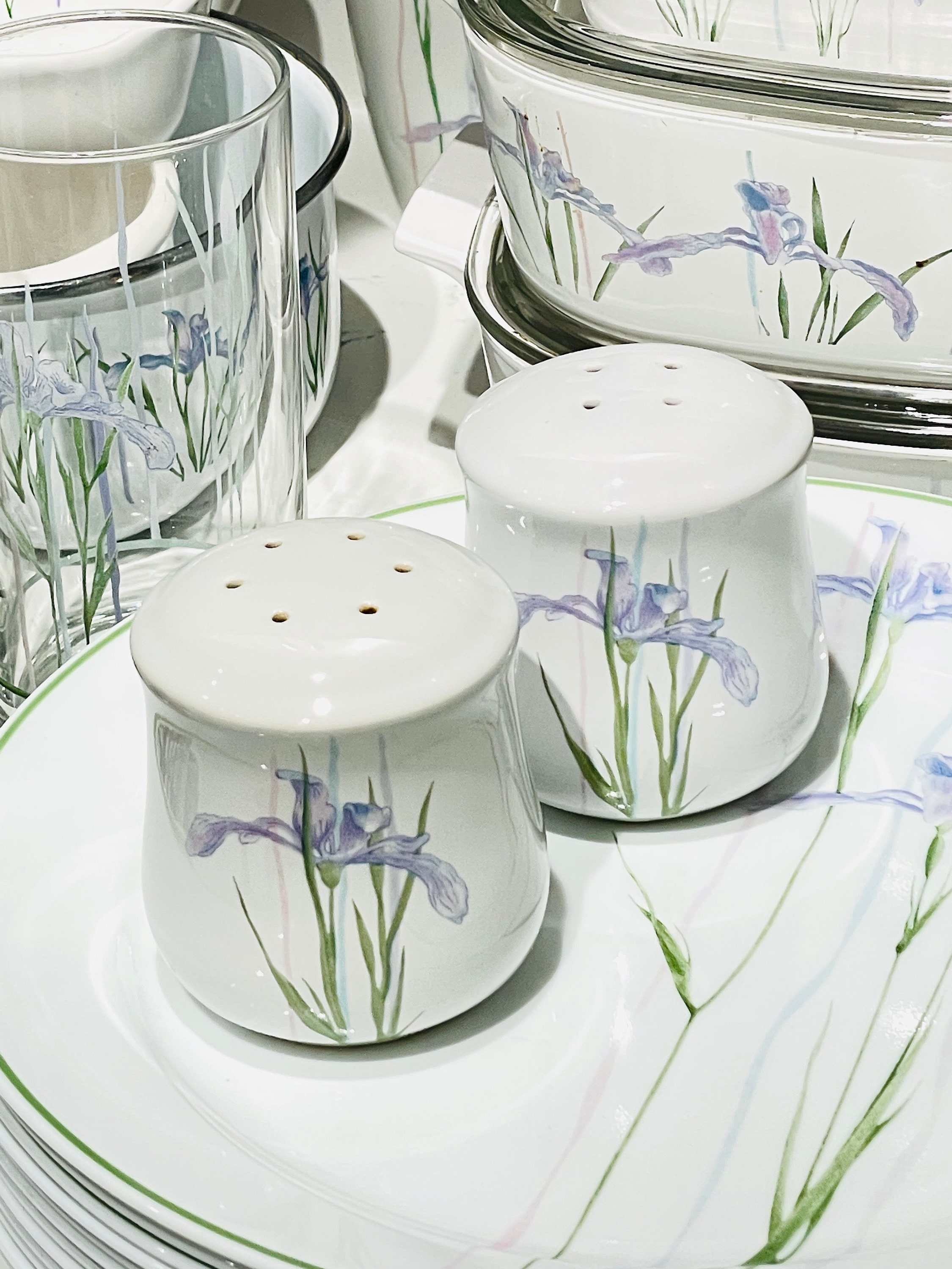 Corelle, Corning, Shadow Iris, Sold Separately, Casserole Set, Glasses, Mugs, Salt and Pepper - Etsy
