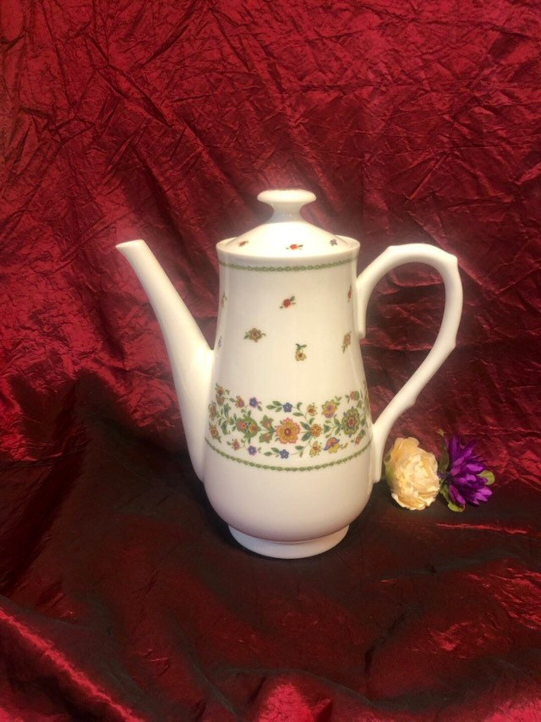 Sango, Shenandoah, Vintage Tea, Coffee Pot, Midcentury, Modern, Shabby ...
