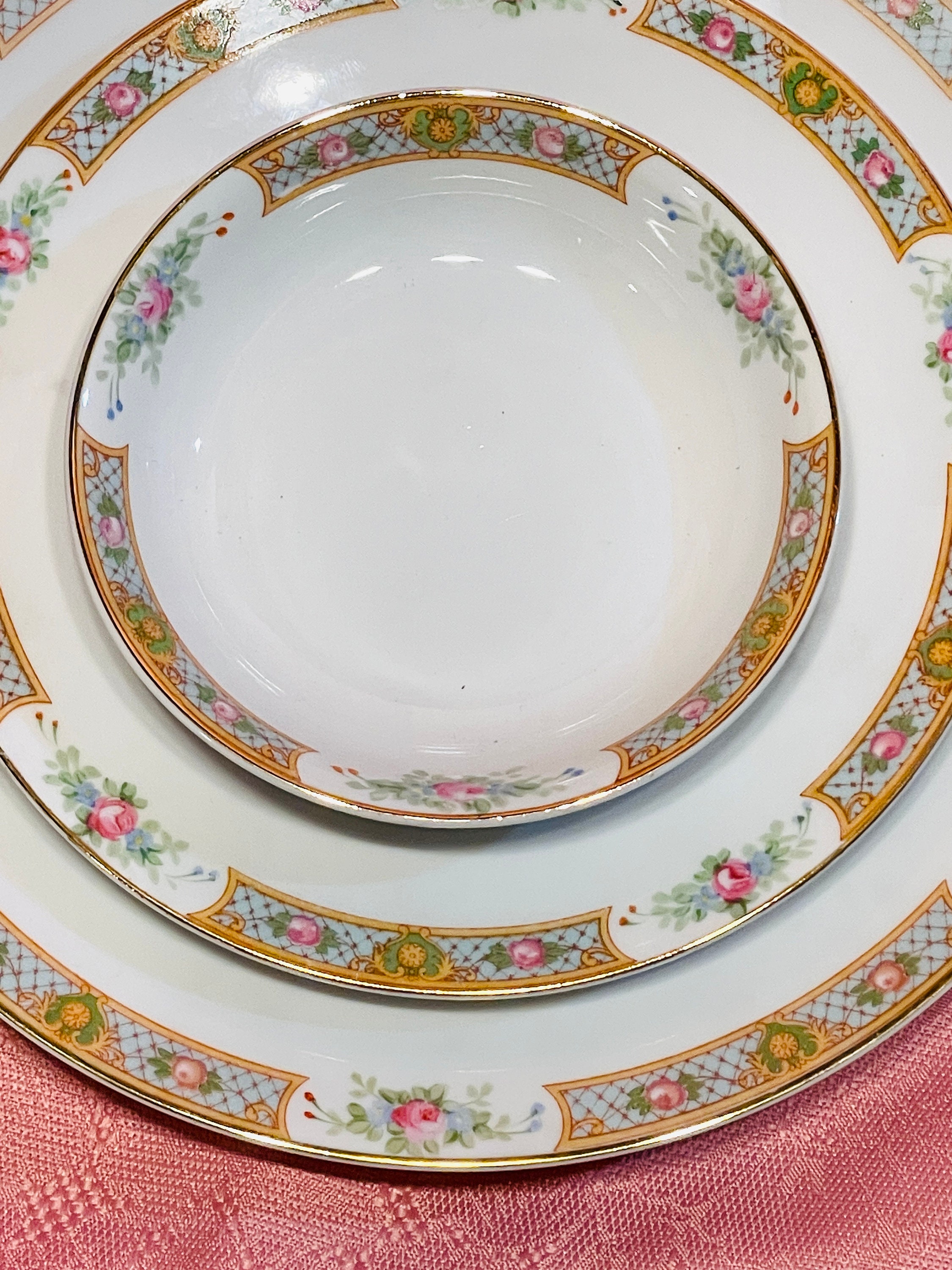 Luzon, Nippon, Noritake, Antique, 4 or 5 Piece Heirloom China Sets ...