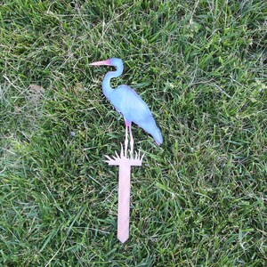 Blue Heron Metal Art With Colorful Patina Finish - Etsy