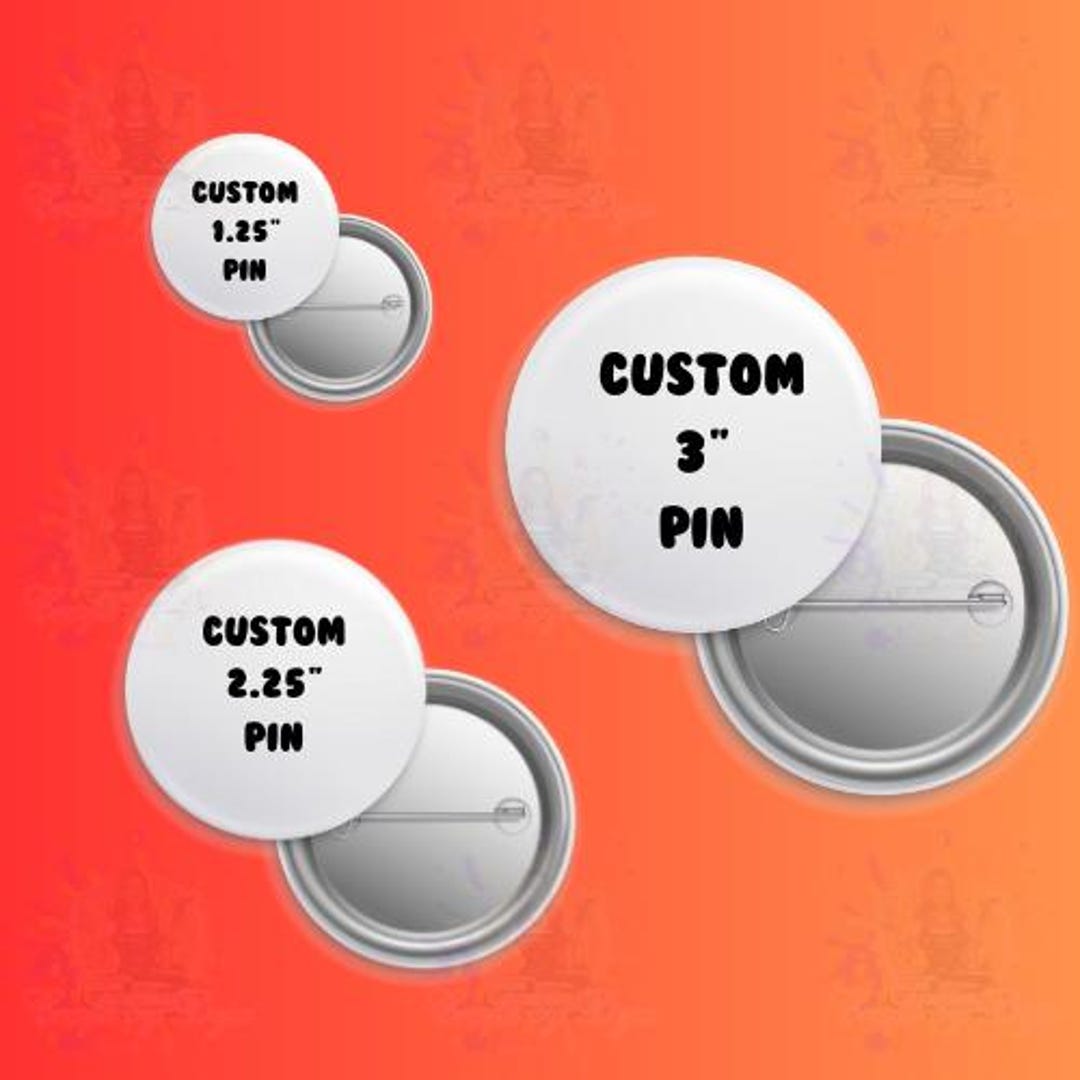 Custom Buttons Pins| Personalized Pins | Company Logo | Gifts ...