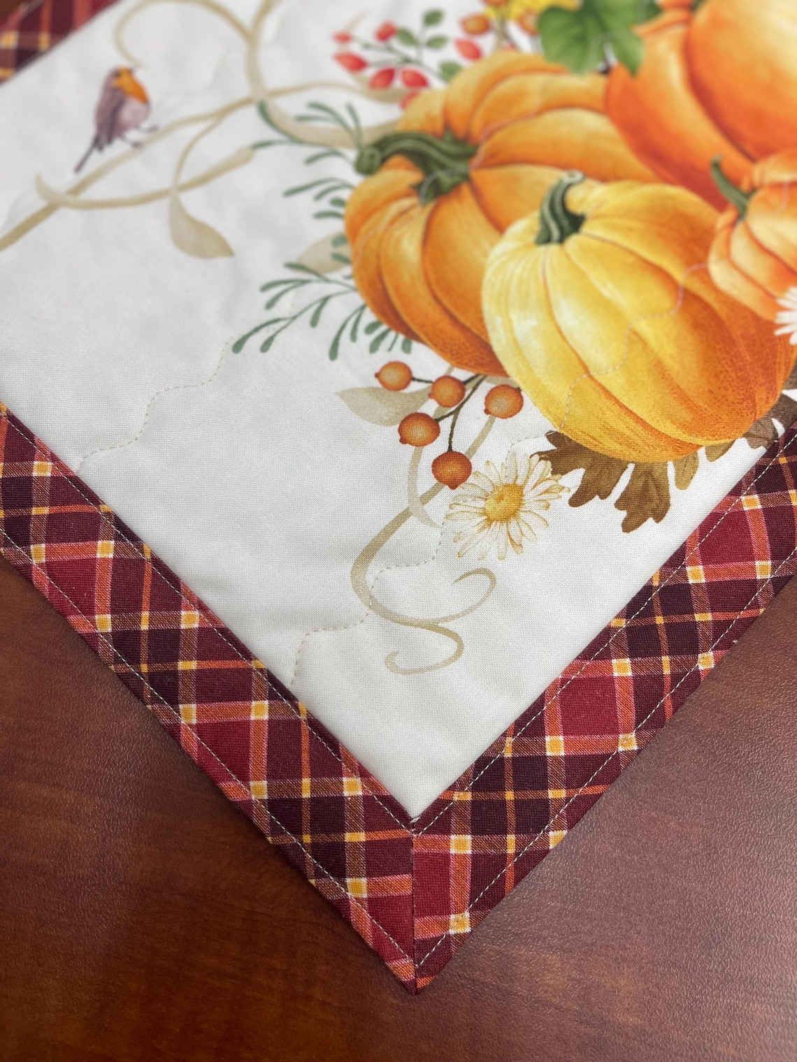 PDF Quilted Panel Self-binding Placemat Pattern Instant Download ...