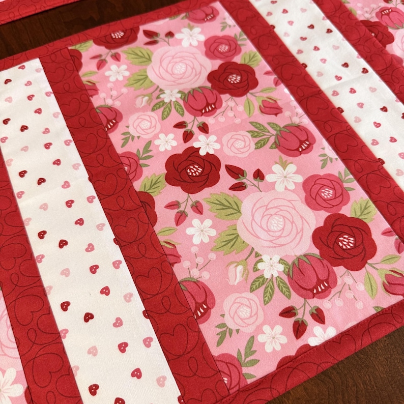 Valentine Quilt-as-you-go 12"x43" Table Runner Kit | Sew in Love ...