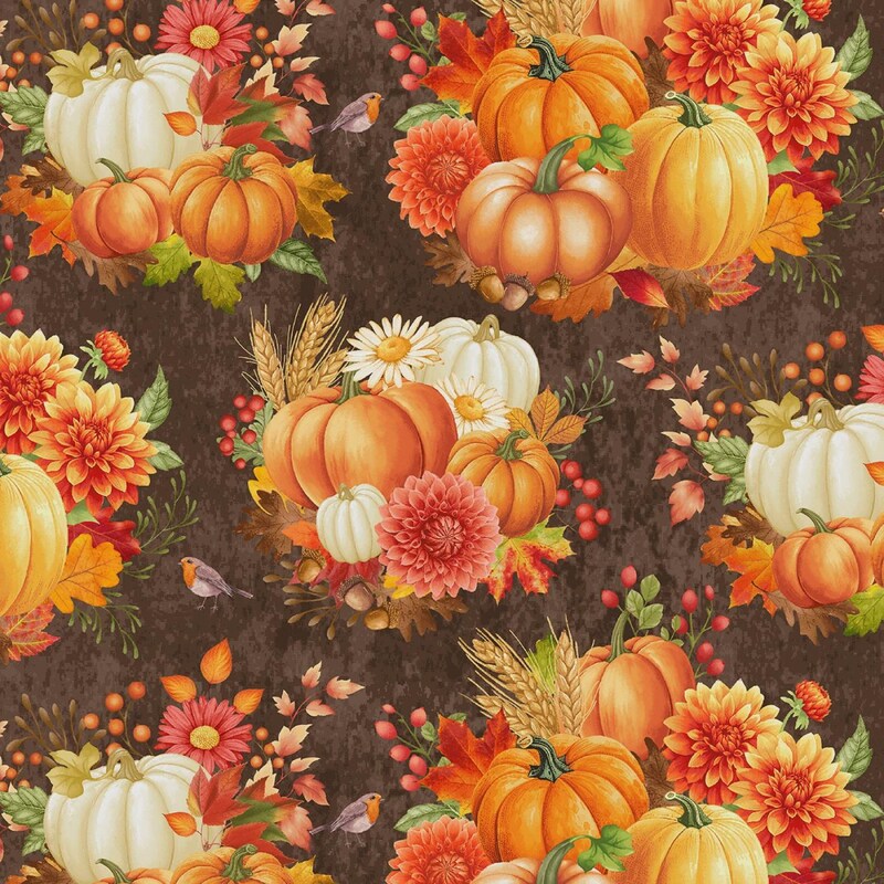 Thanksgiving Fabric - Etsy