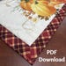 PDF Quilted Panel Self-binding Placemat Pattern Instant Download ...