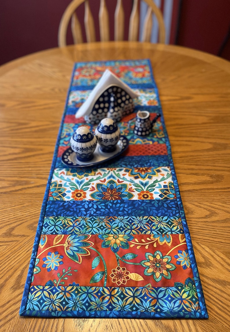 PDF Quilt-as-you-go 12"x42" Easy Quilted Table Runner Pattern Instant Download - Etsy