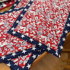 PDF Quilted Panel Self-binding Placemat Pattern Instant Download ...