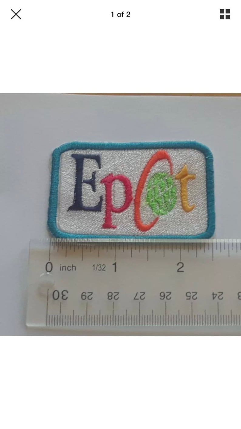 Disney Epcot 90’s Style Logo Patch Iron on Sew Tribute - Etsy